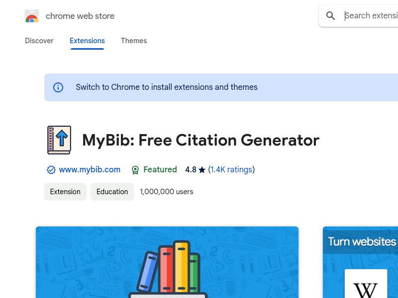 Mybib Free Citation Generator Chrome Web Store Curateit